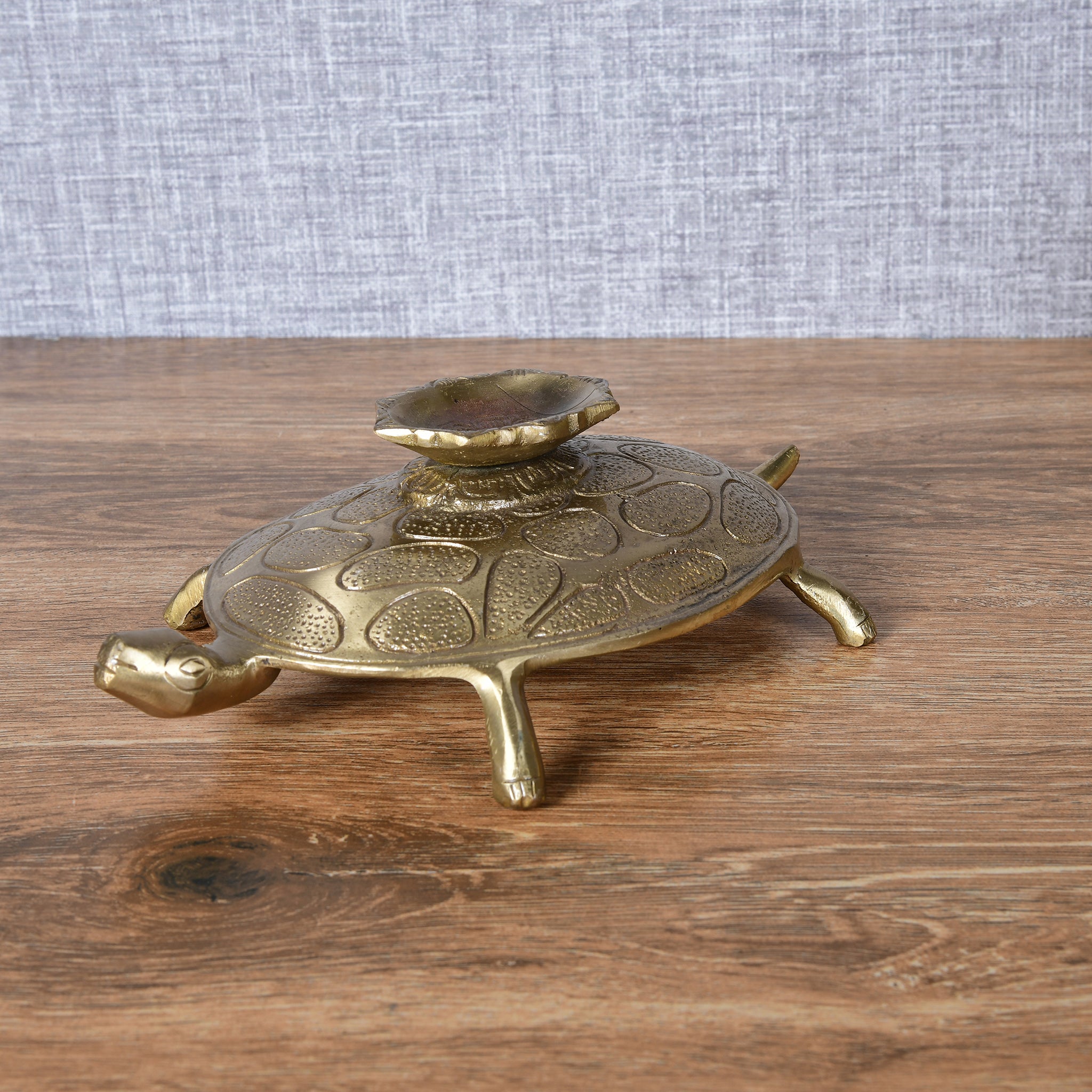 Brass Turtle with Diya – Makerz & Marvelz International Private Limited