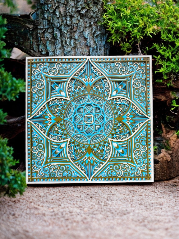 Tricolour Flower Sinri Square - 12 Layers – Makerz & Marvelz ...